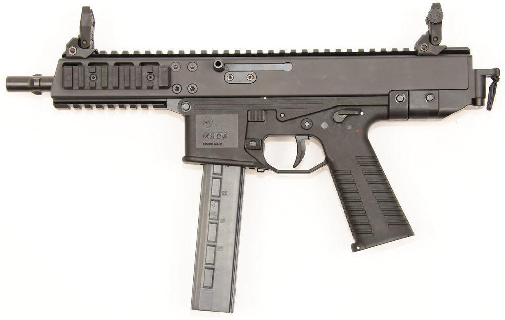 Halbautomat, B&T, GHM9, Kal. 9mm Para/Luger/9x19, Schwarz, mit ...